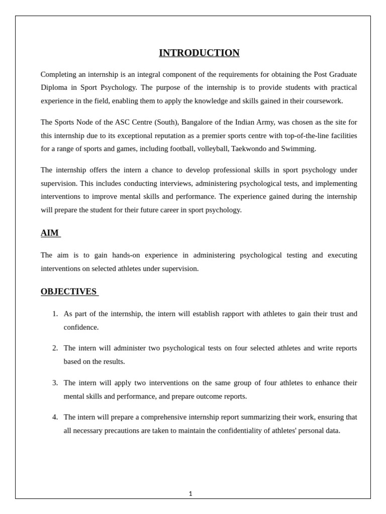 Internship Report Revised | PDF | Qualitative Research | Psychology