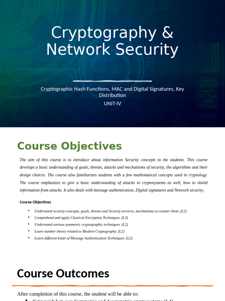 Cryptographic Hash Functions & Security | PDF | Cryptography | Key ...