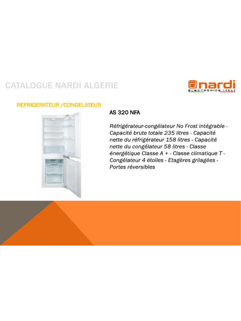 Refrigerateur Congelateur as 320 NFA NARDI (1) | PDF