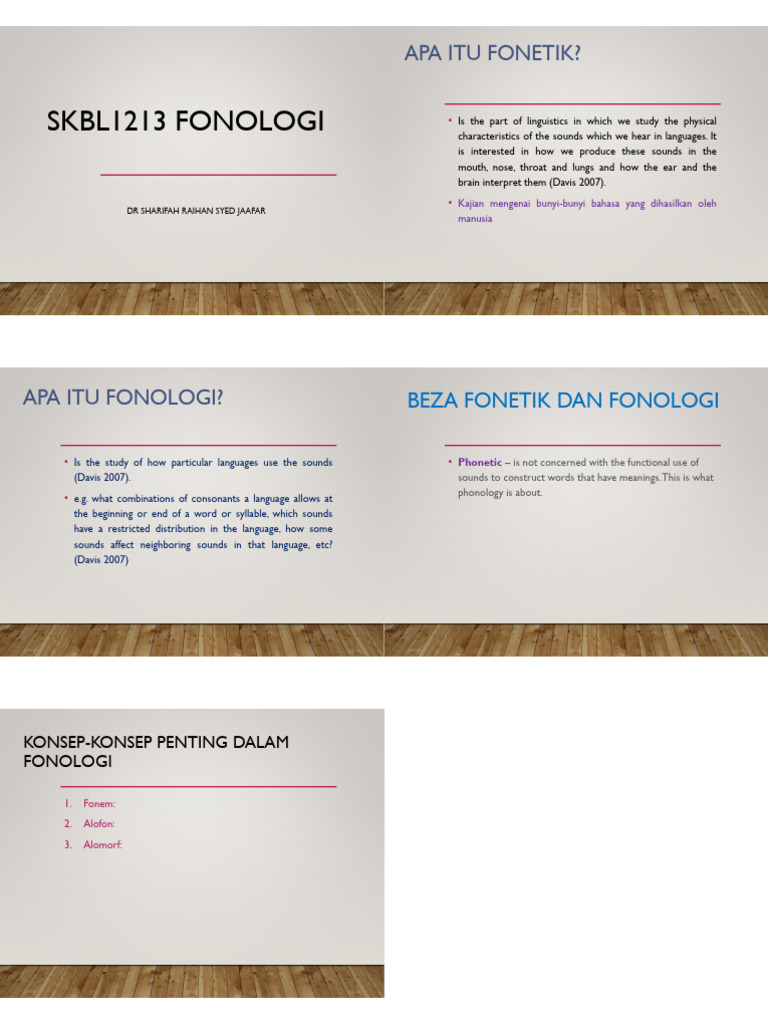 SKBL 1213 Fonologi - Skbl1213 Fonologi | PDF