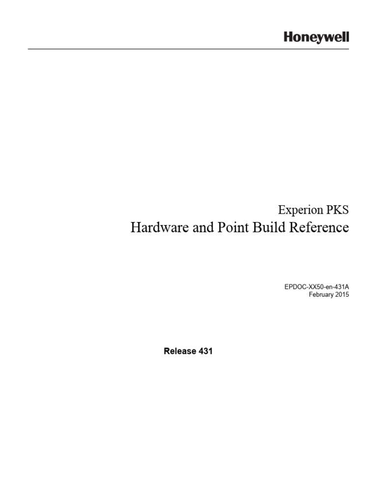 Hardware and Point Build Reference EPDOC-XX50-En-431 | PDF | Computer File | Server (Computing)