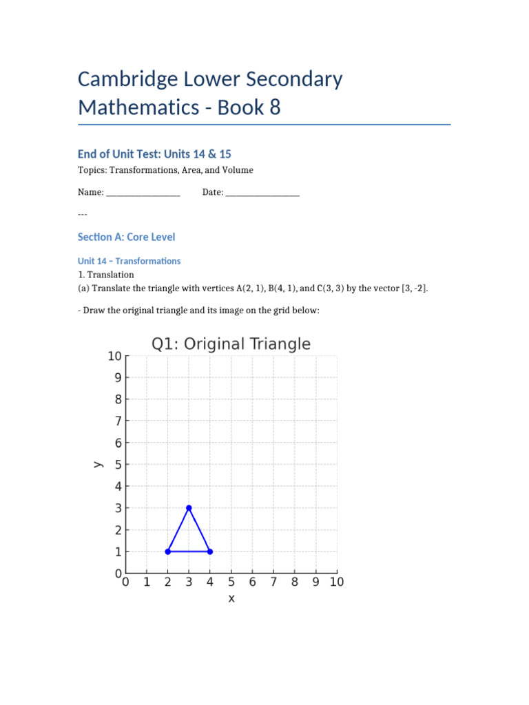 Unit14 15 Math Test Updated | PDF