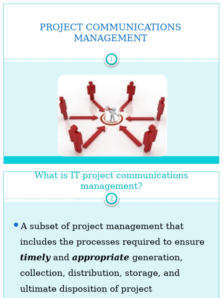 Project Communication | PDF | Communication | Information
