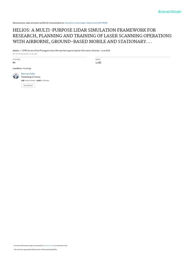 HELIOS - A - MULTI-PURPOSE - LIDAR - SIMULATION - FRAMEWORK - LiDAR 42 ...