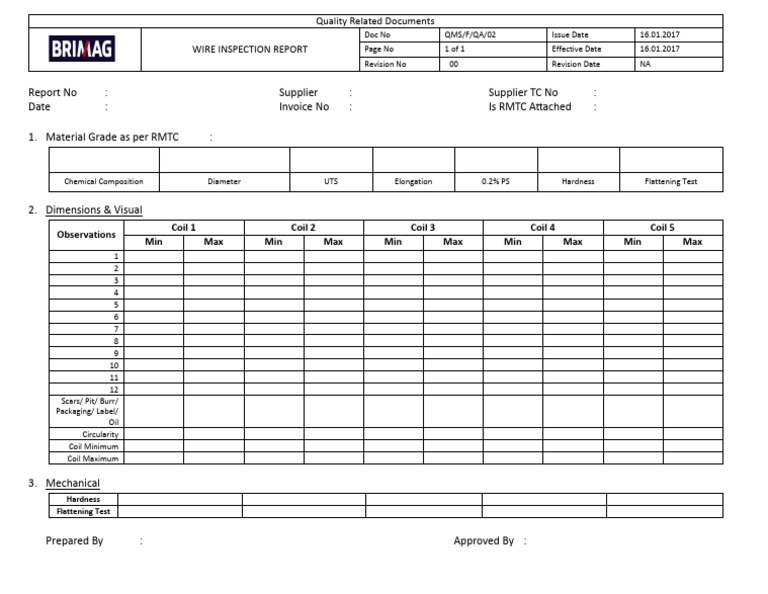 Wire Inspection | PDF