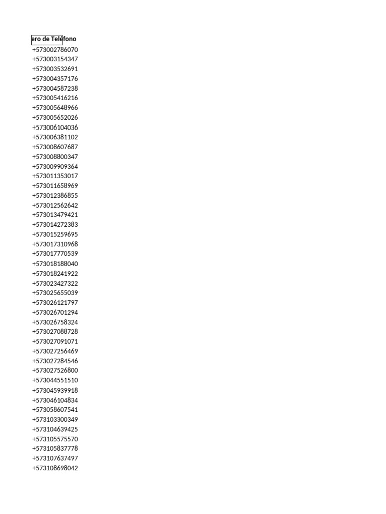 Numeros Colombianos | PDF