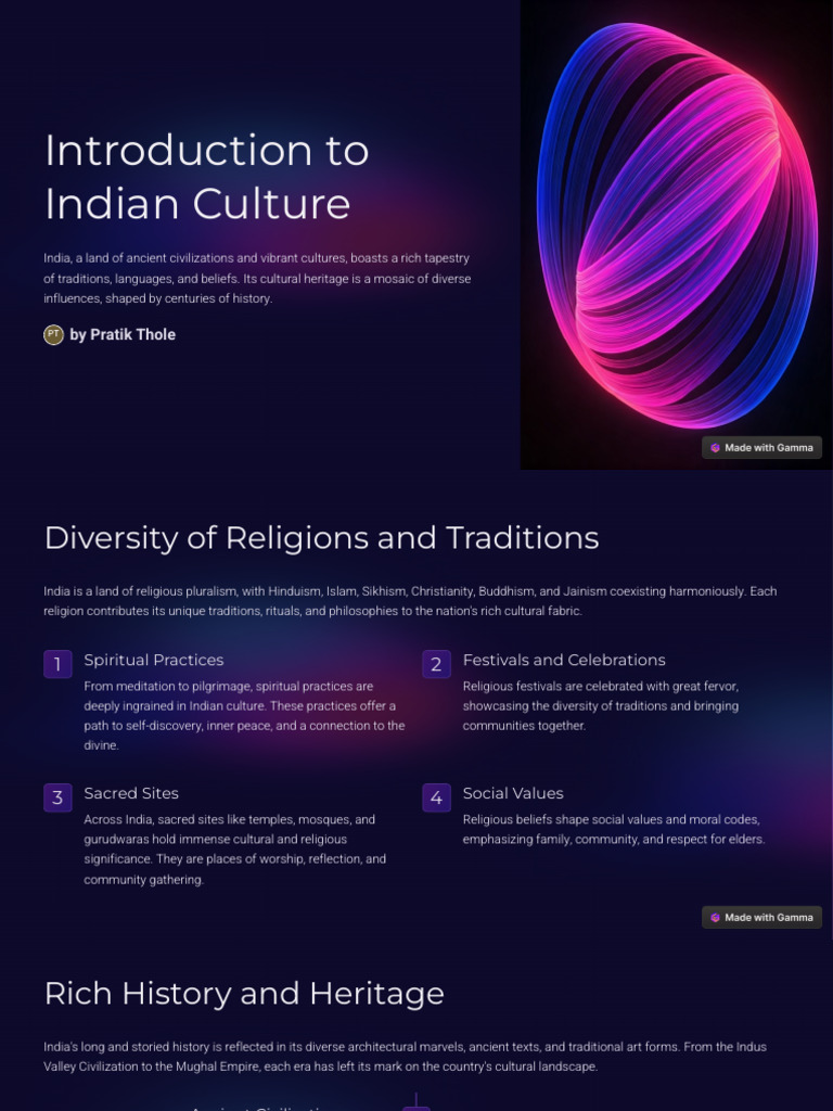 Introduction to Indian Culture | PDF | Indian Cuisine | Cuisine