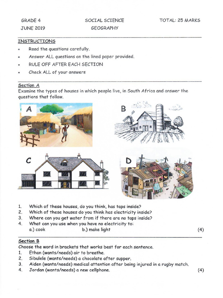 Grade 4 Geography Term 2 Task | PDF
