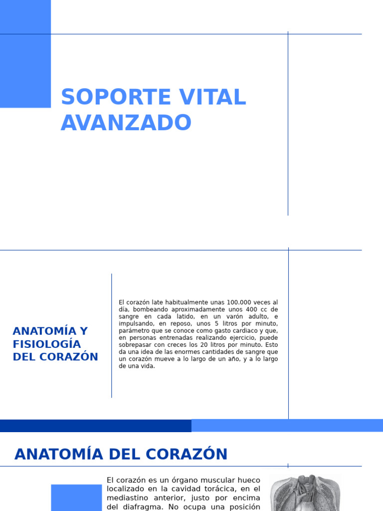 Unidad 2. Soporte Vital Avanzado | PDF | Vena | Corazón