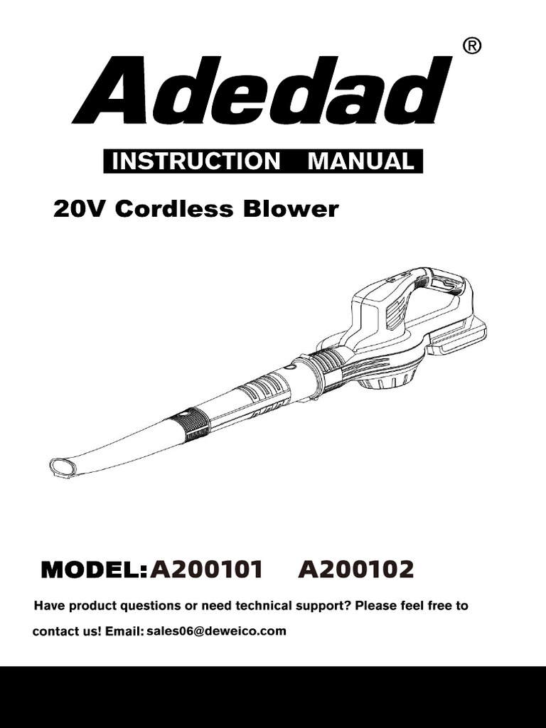 Leaf Blower Manuel | PDF