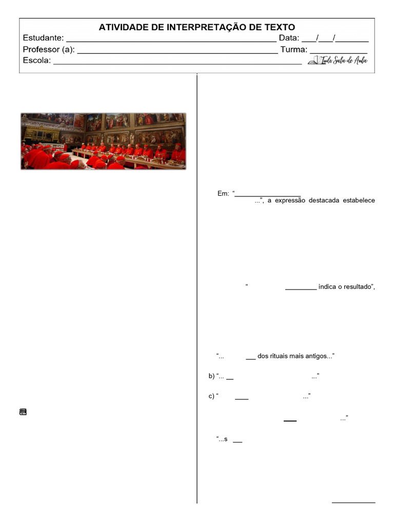 Conclave III Tudo Sala de Aula | PDF | Papa