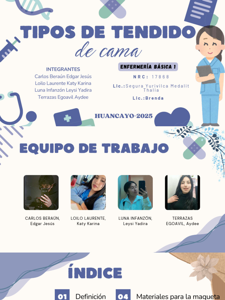 Tipos de Tendido de Cama en Enfermería | PDF