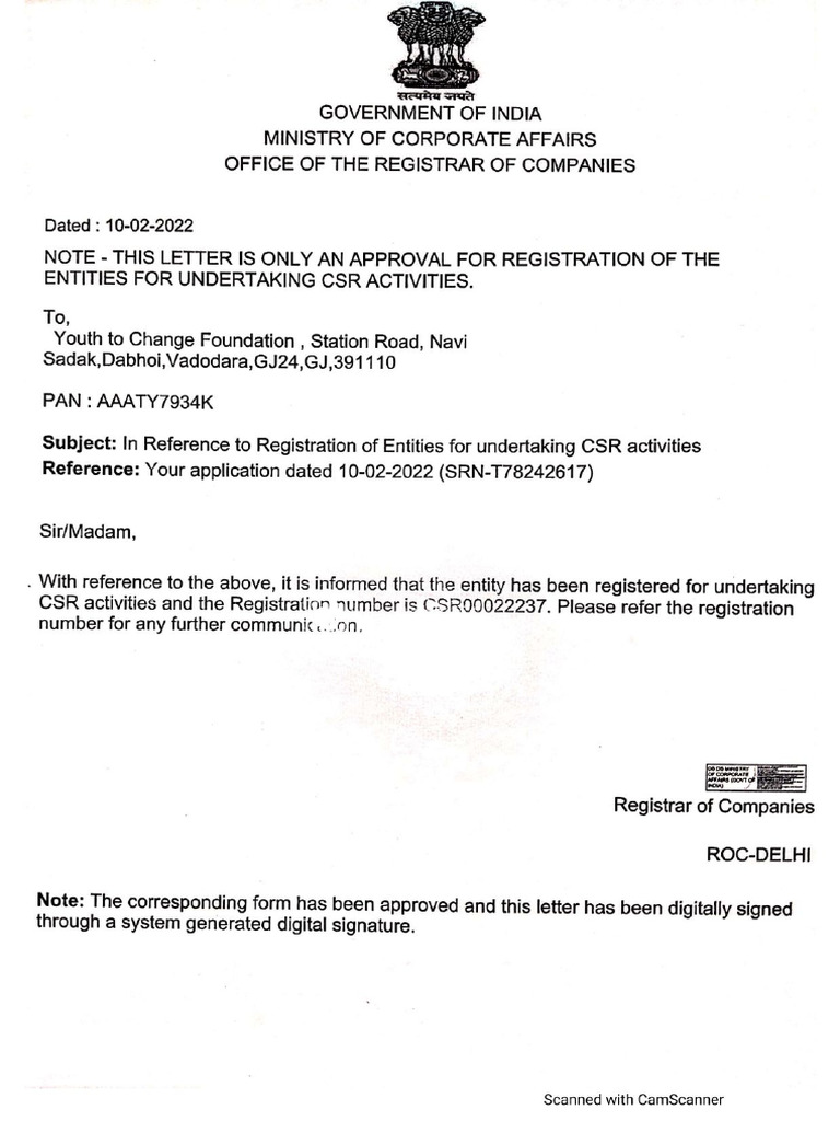 4 CSR Certificate | PDF