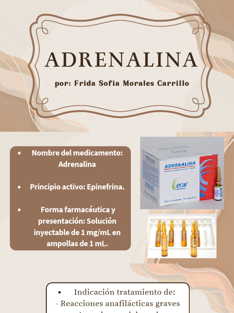 Uso y Efectos de la Adrenalina | PDF | Farmacología | Especialidades ...