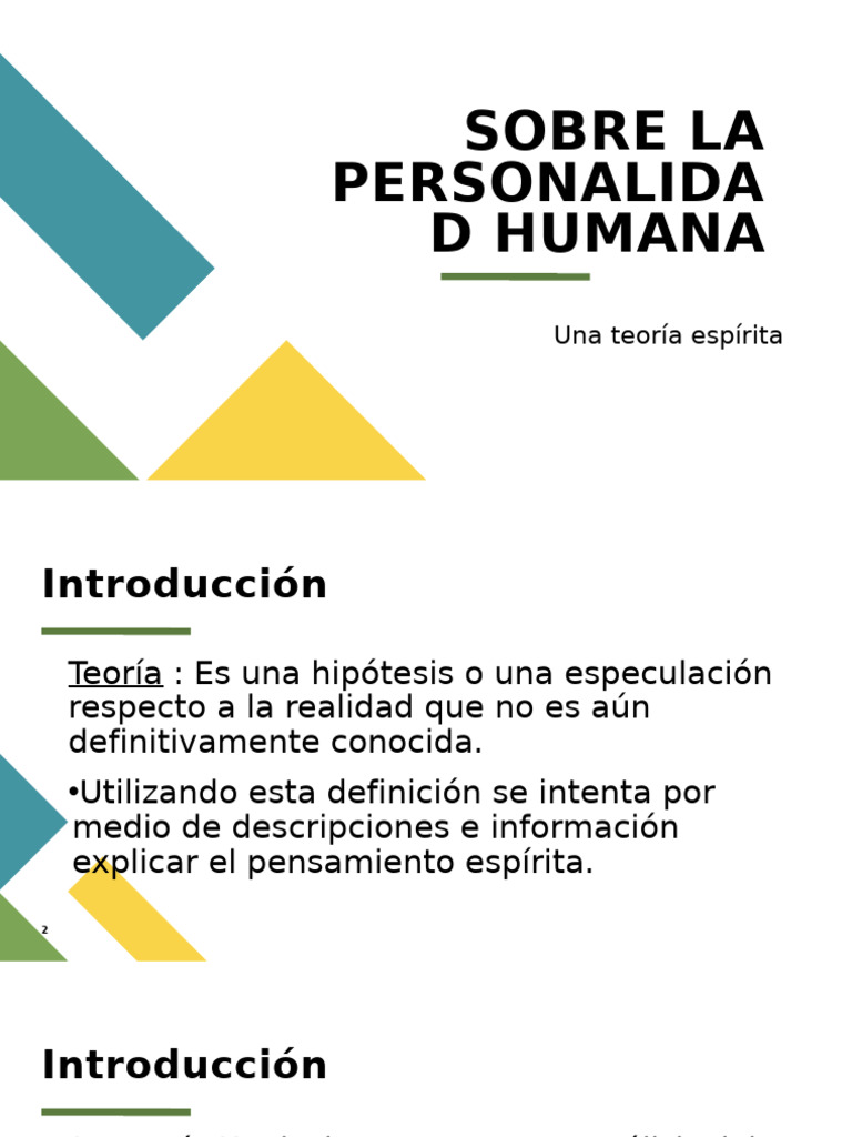 Sobre La Personalidad Humana | PDF | Mente | Teoría