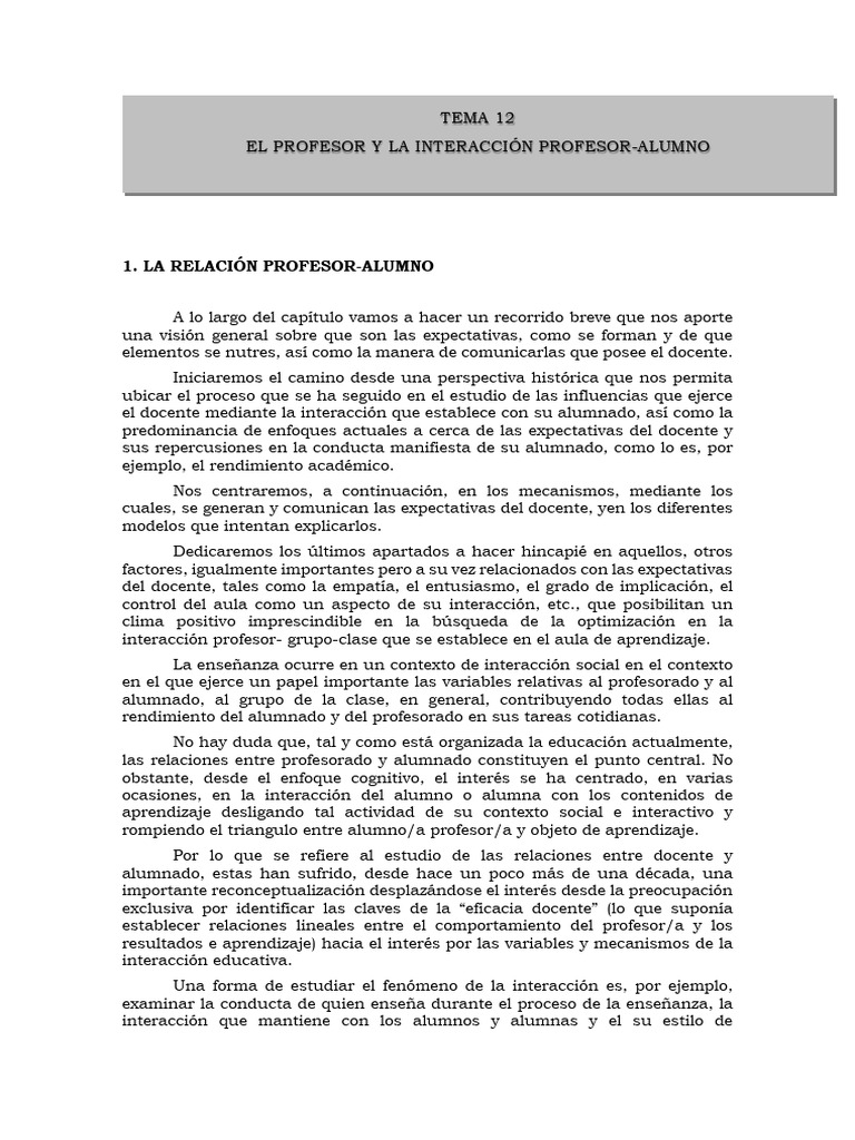 U¿ltimo Tema PE | PDF | Maestros | Aprendizaje