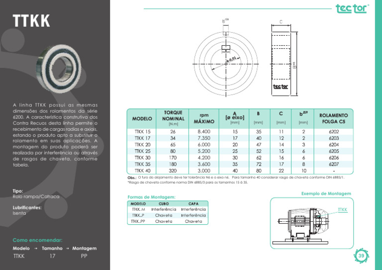 contra recuo tec tor modelo ttkk | PDF