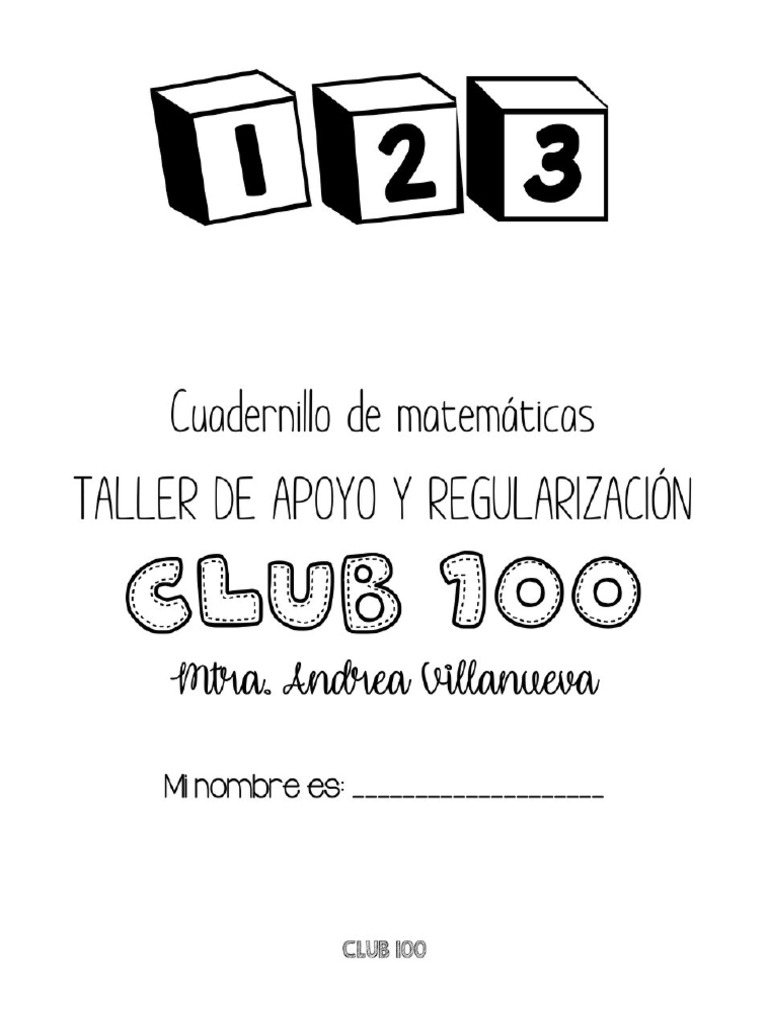 Cuaderno Matemáticas PDF Parte1 | PDF