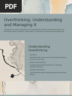 Stop Overthinking | PDF | Thought | Mindfulness