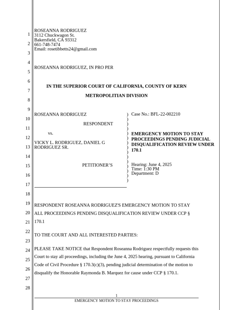 Emergency Stay | PDF | Complaint | Title 18 Of The United States Code