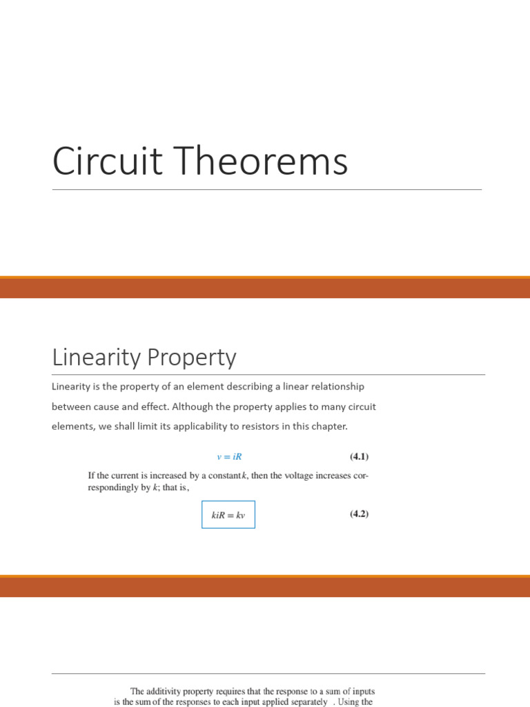 Circuit Theorem | PDF
