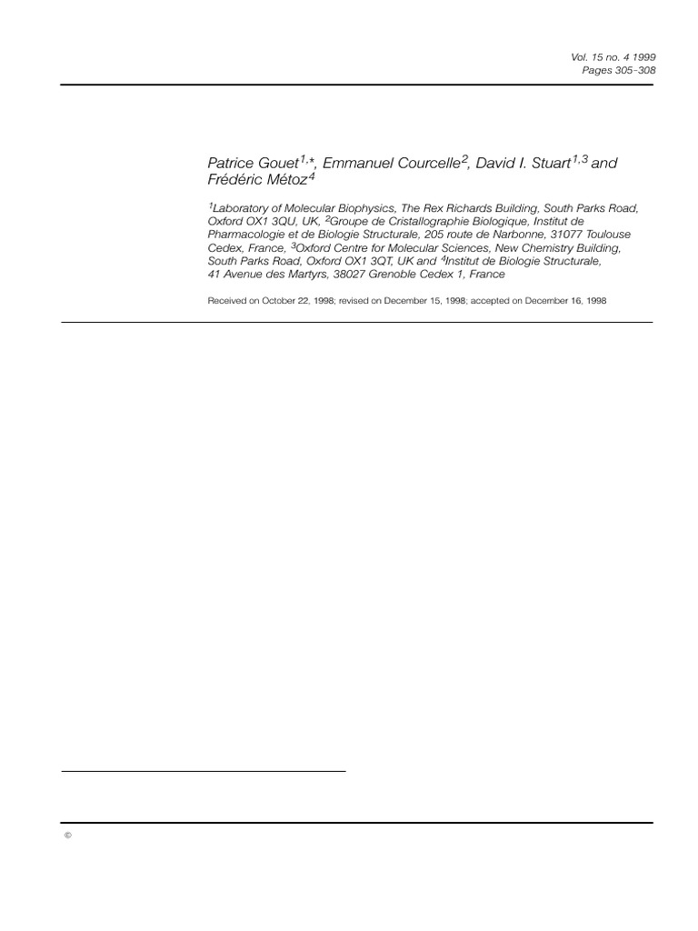 ESPript: Visualizing Sequence Alignments | PDF | Computational Biology ...