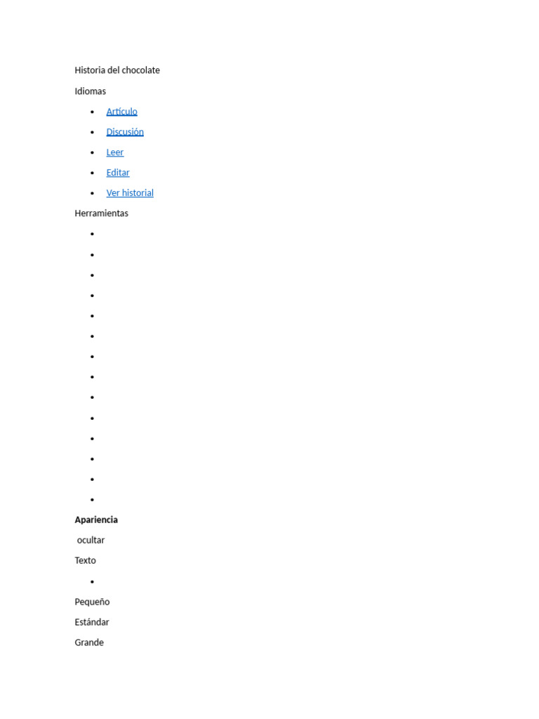 La Historia Del Chocolate | PDF | Chocolate