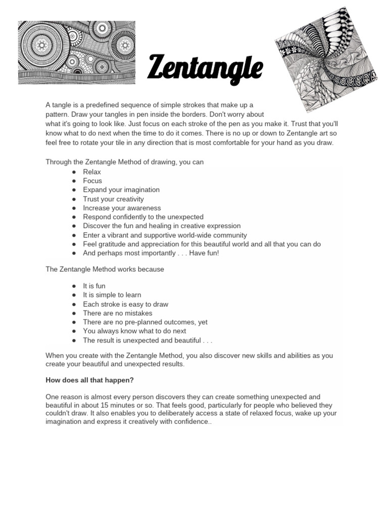Zentangle | PDF