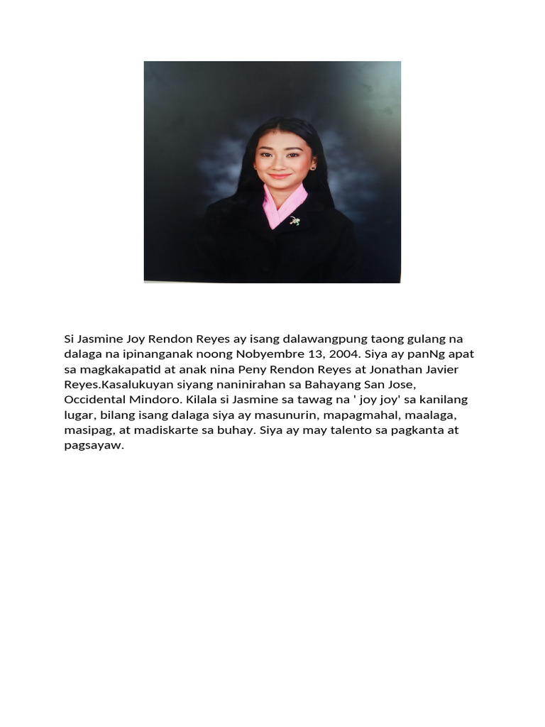 Reyes Jasmine Joy Rendon | PDF