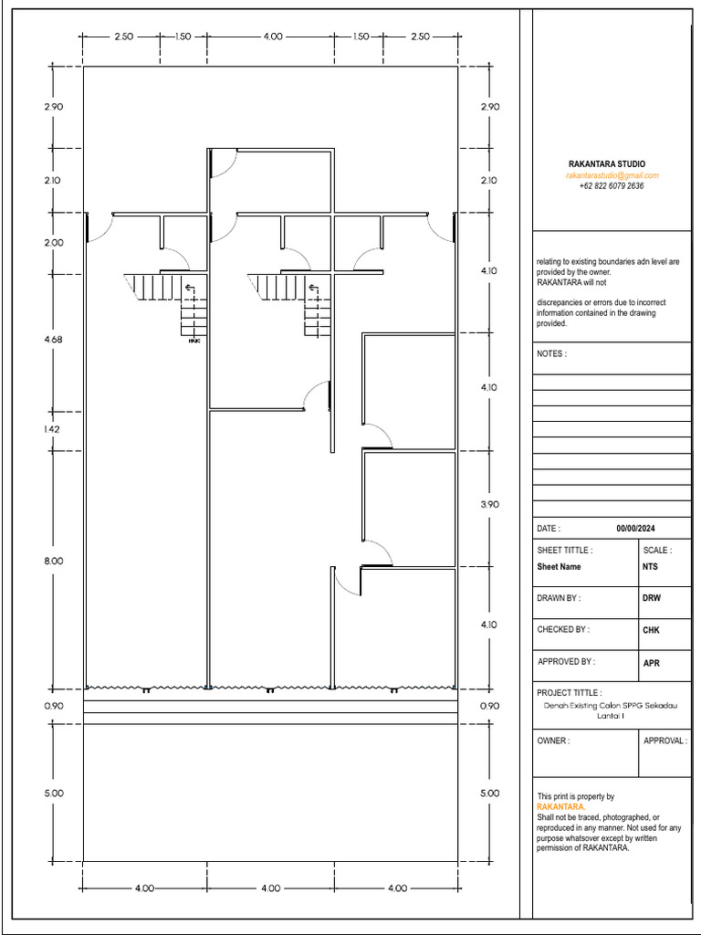 Rencana Denah Dapur SPPG Sekadau | PDF | Drawing
