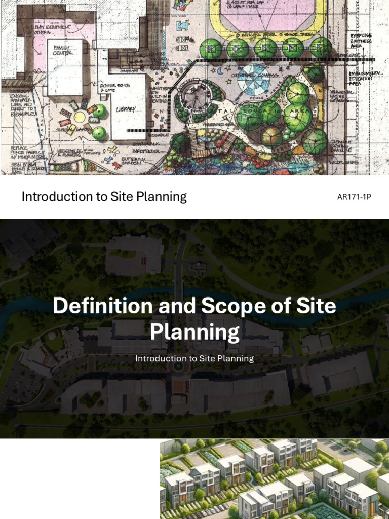 01 Introduction to Site Planning | PDF | Landscape | Economies