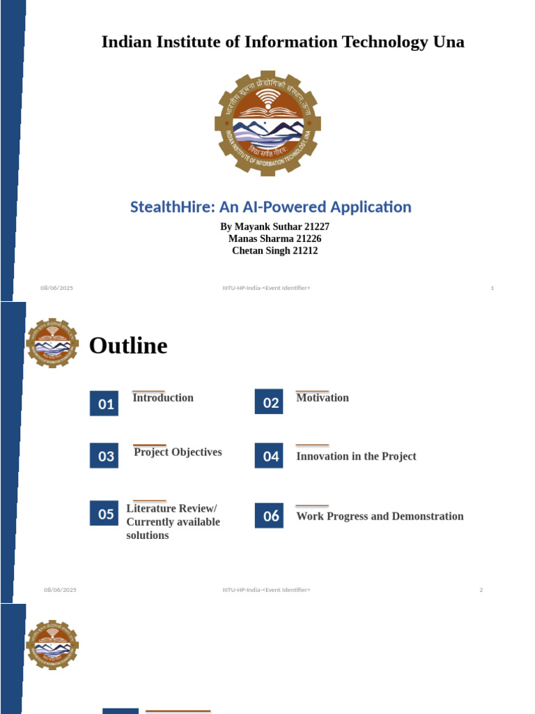 Iiitu-Ppt - Format 8th Sem | PDF | Artificial Intelligence | Intelligence (AI) & Semantics
