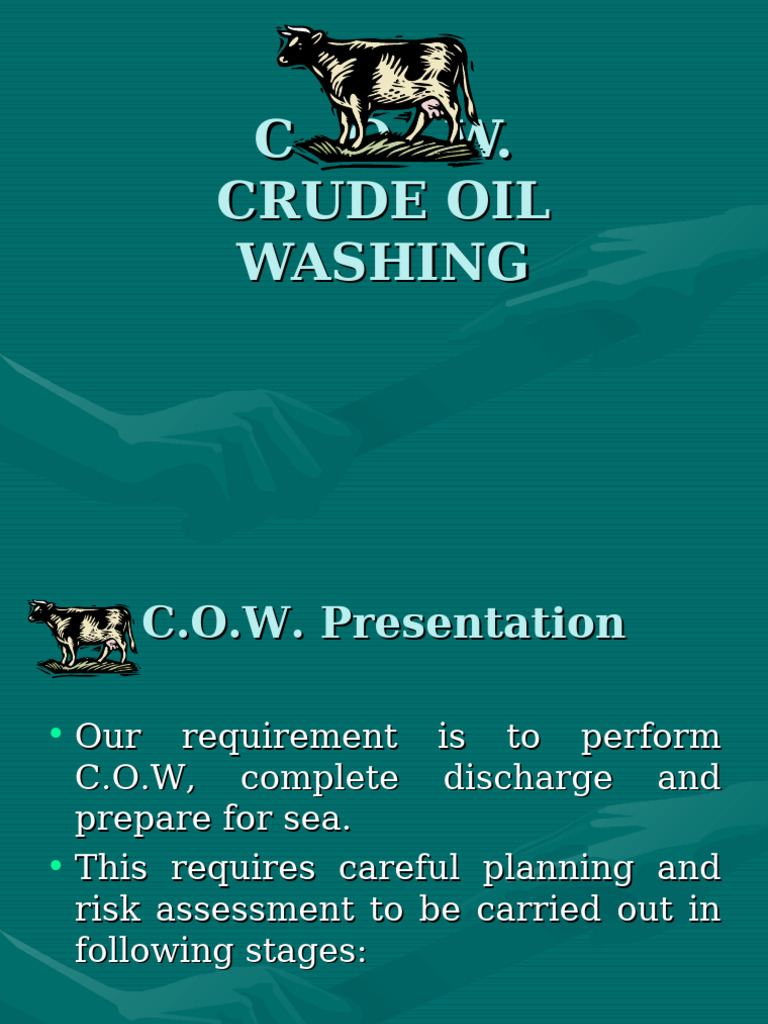Crude Oil Washing | PDF | Valve | Pump