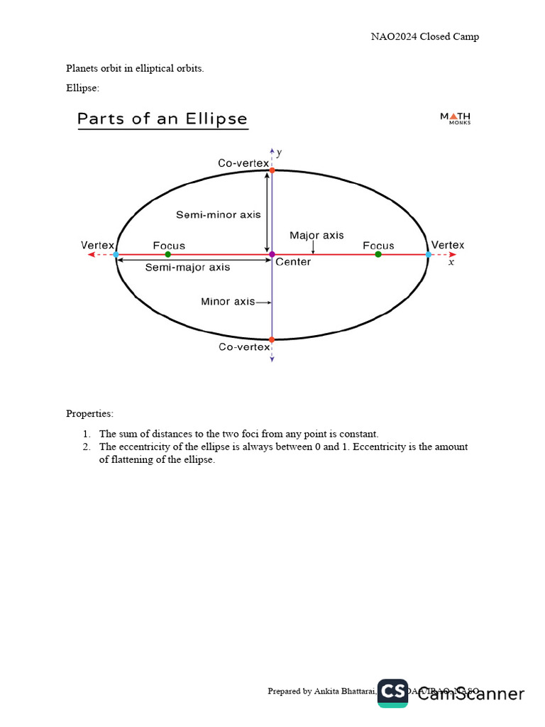 NAO2024 - Celestial Mechanics | PDF | Orbit | Apsis