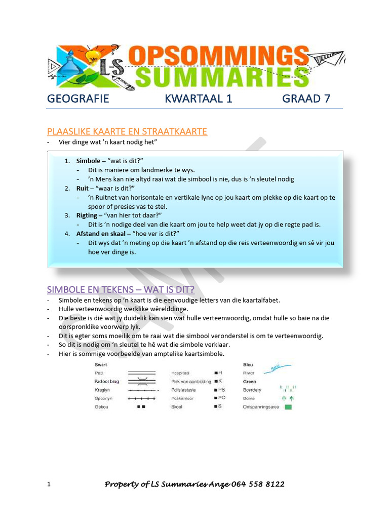 Geo Graad 7 Top Klas | PDF