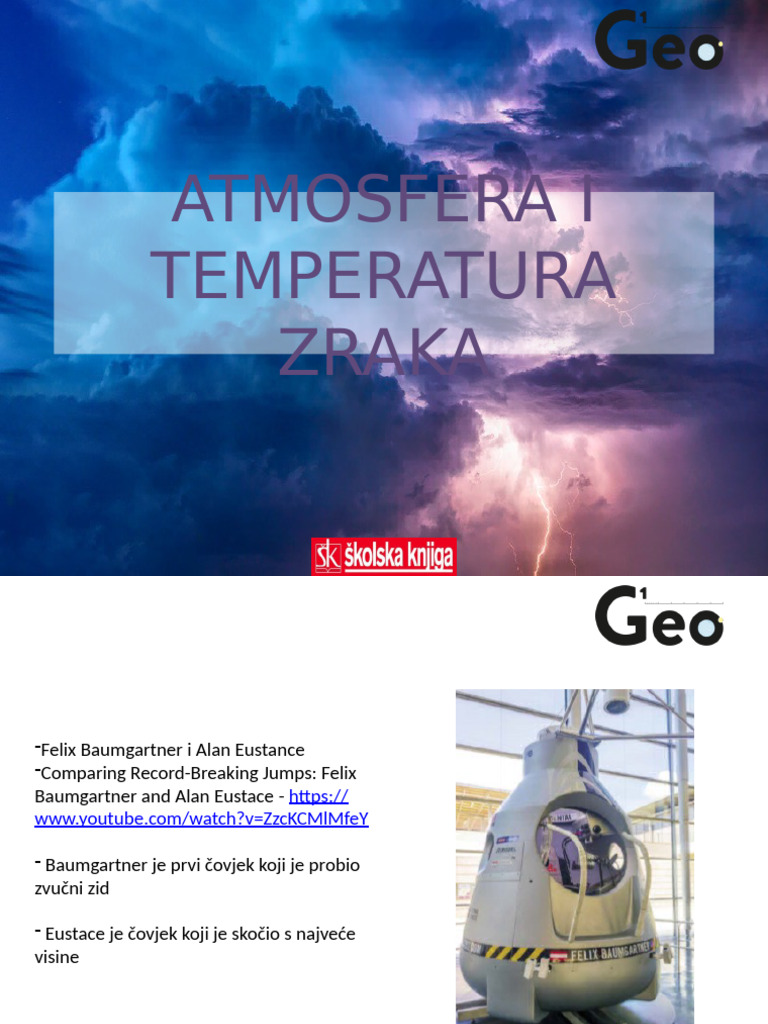 Atmosfera I Temperatura Zraka | PDF