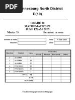 g10 Maths Lit Paper 2 Nov 2025 Memo | PDF | Area | Elementary Mathematics