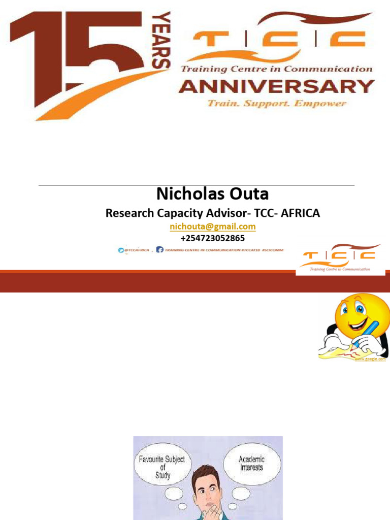 TCC - Research Proposal Writing | PDF | Hypothesis | Methodology