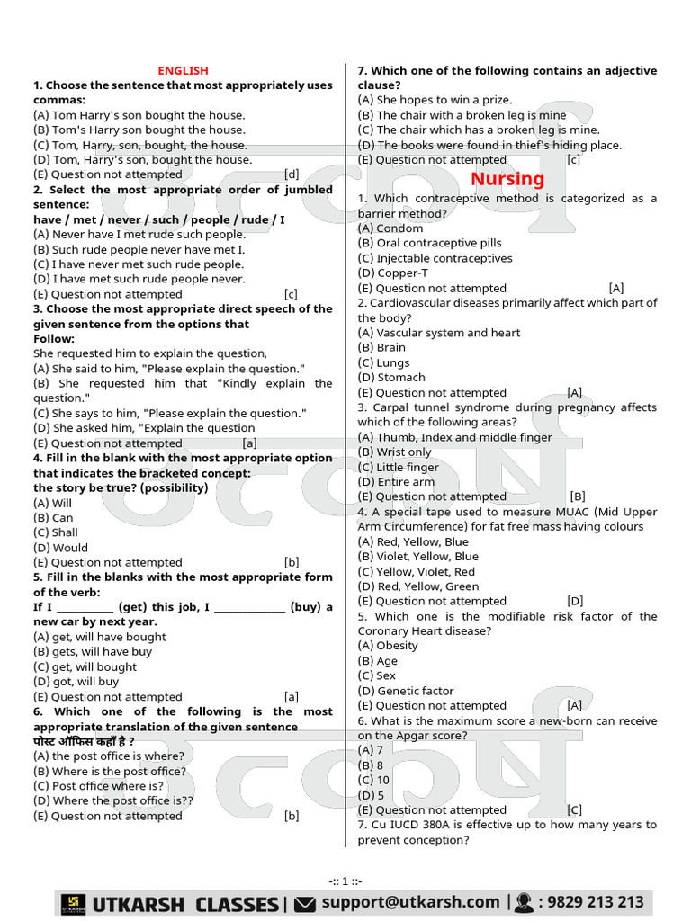 Raj. CHO Paper Solution 08-06-2025 | PDF | Calorie | Pregnancy