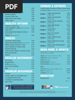 Amtrak Auto Train Cafe Menu Options | PDF | Drink | Foods
