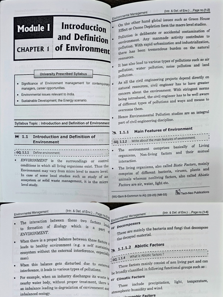 Techneo EVM - Chp1 | PDF | Ecosystem | Natural Environment