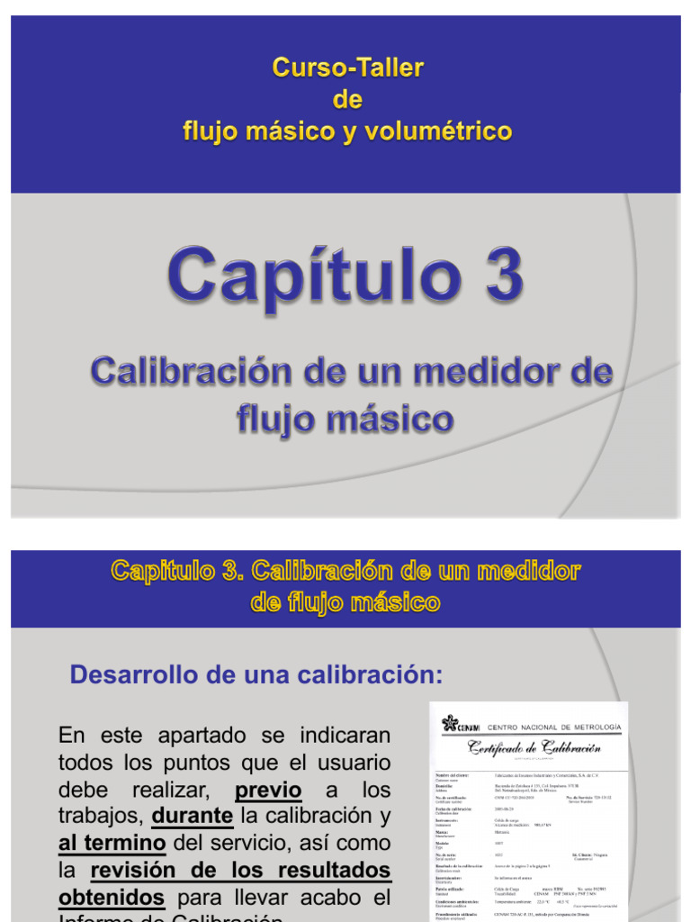 Presentación Curso Másico CAP 3-Corregido | PDF | Calibración | Masa