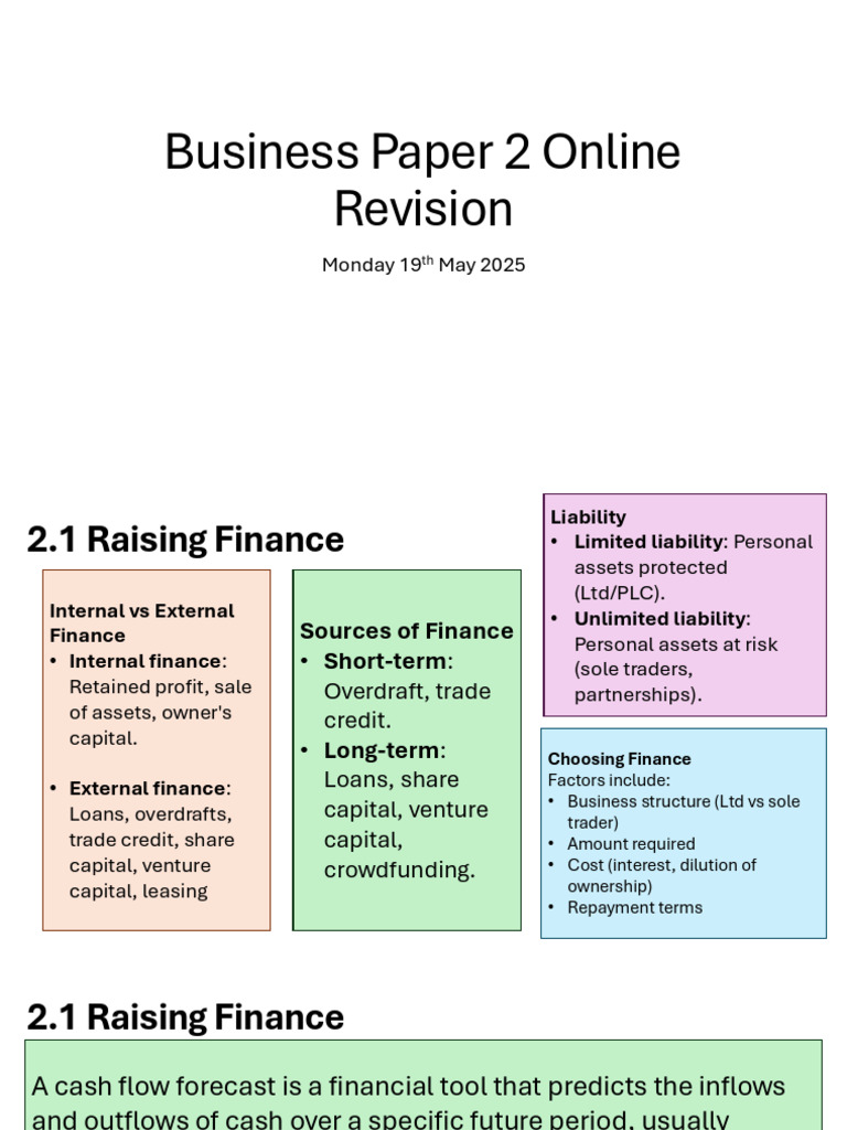 Business Paper 2 Online Revision | PDF | Strategic Management | Net ...