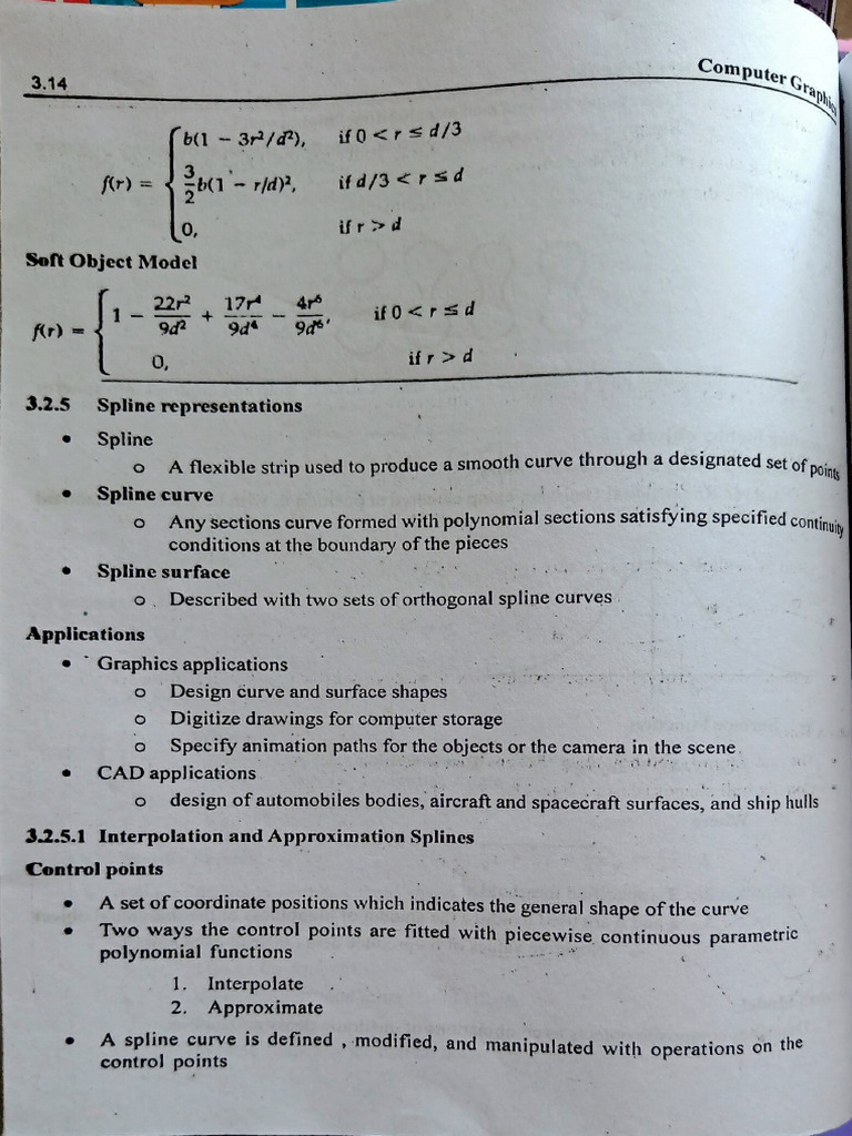 Spline Curves and Their Applications | PDF | Spline (Mathematics) | Curve