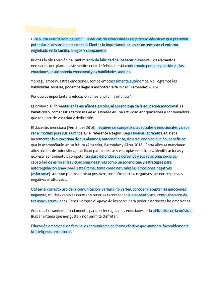 Educación Emocional 3 | PDF