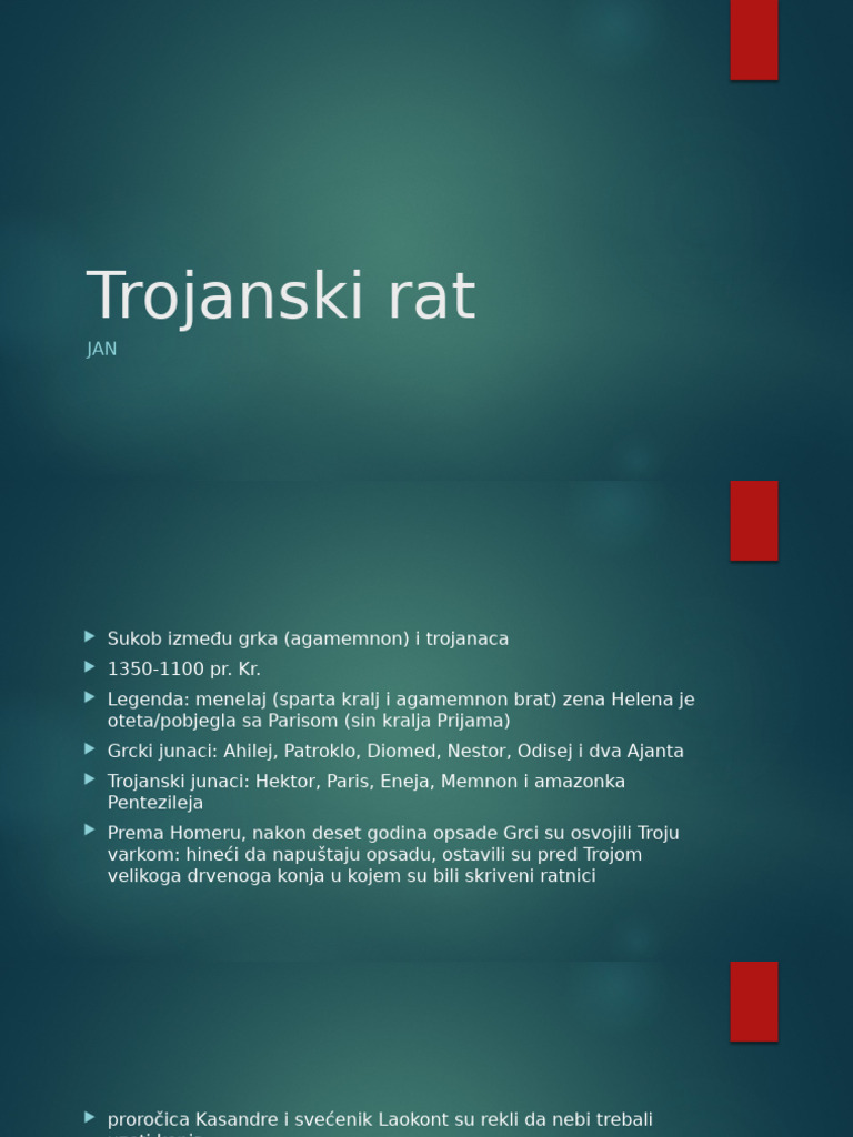 Trojanski Rat Jan | PDF
