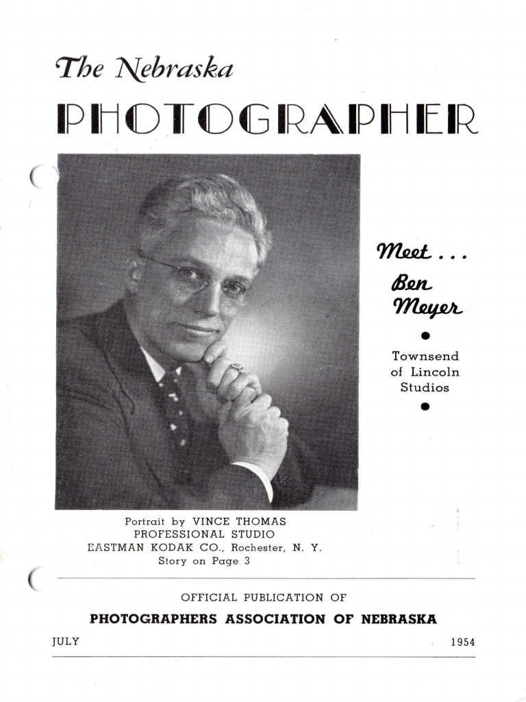 The Nebraska Photographer July 1954 | PDF