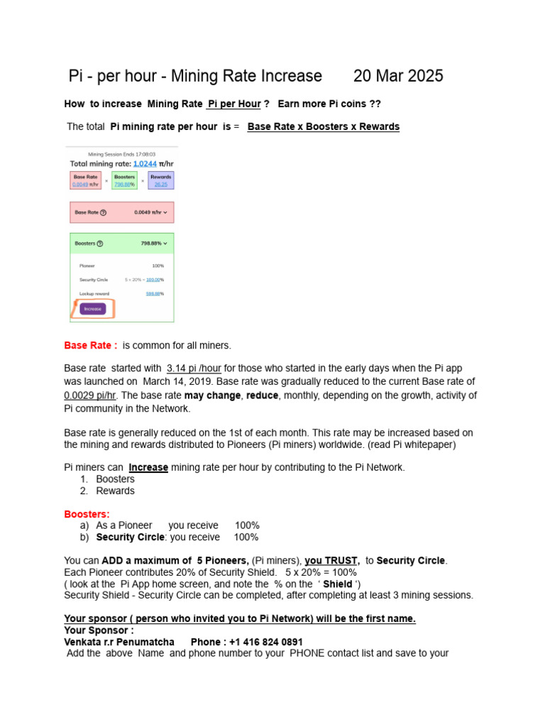 Increase Your Pi Mining Rate Guide | PDF | Software | Computing