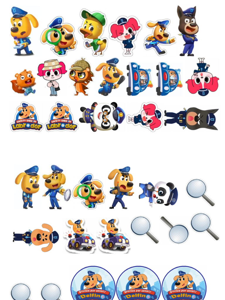 CARTEL de PERSONAJE Safety Sheriff Labrador | PDF