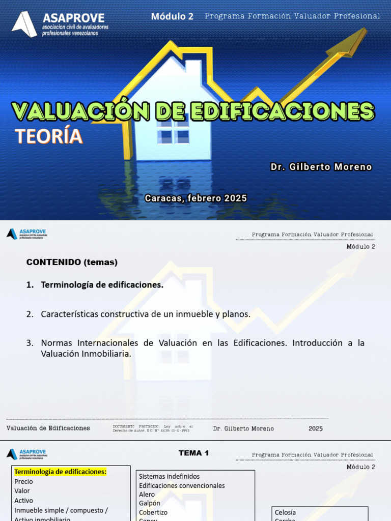 Teoria Avalúo de Edificaciones y Construcciones 2025 | PDF | Valoración (Finanzas) | Techo